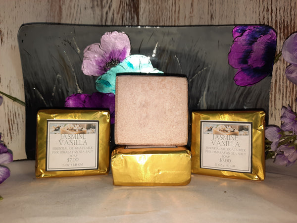 JASMINE VANILLA PINK HIMALAYAN SEA SALT SOAP – Aurora Soap Company